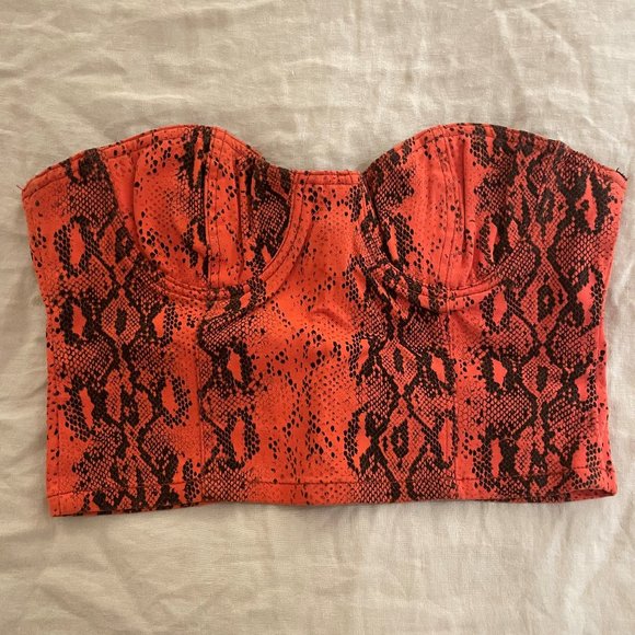 superdown | Tops | Snake Corset Superdown | Poshmark